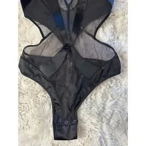Honey Birdette | Tops | Rare Honey Birdette Vesna Black Mesh Panel ...